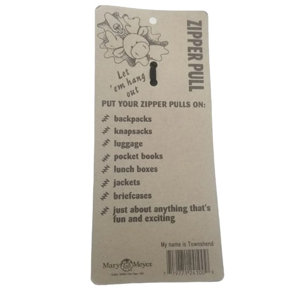 Mary Meyer | Toys | Mary Meyer 9s Vintage Zip Zap Zipper Pull Townshend ...